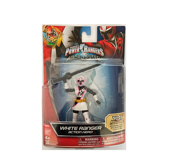White Ranger Power Rangers Ninja Steel BANDAI - Start Game Tienda de ...