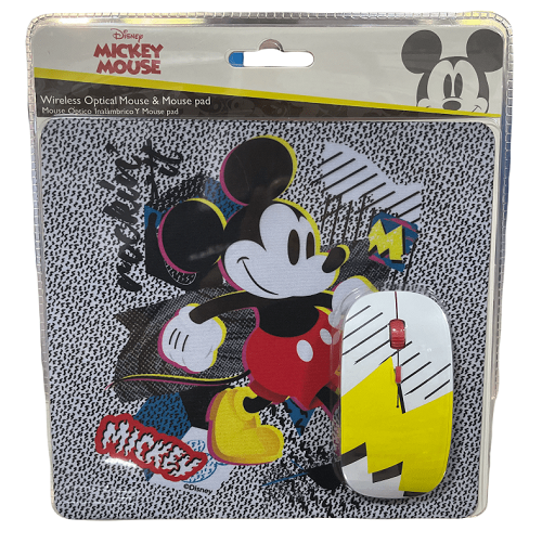Mouse inalámbrico + Pad Mouse Mickey Disney - Start Game Tienda de ...