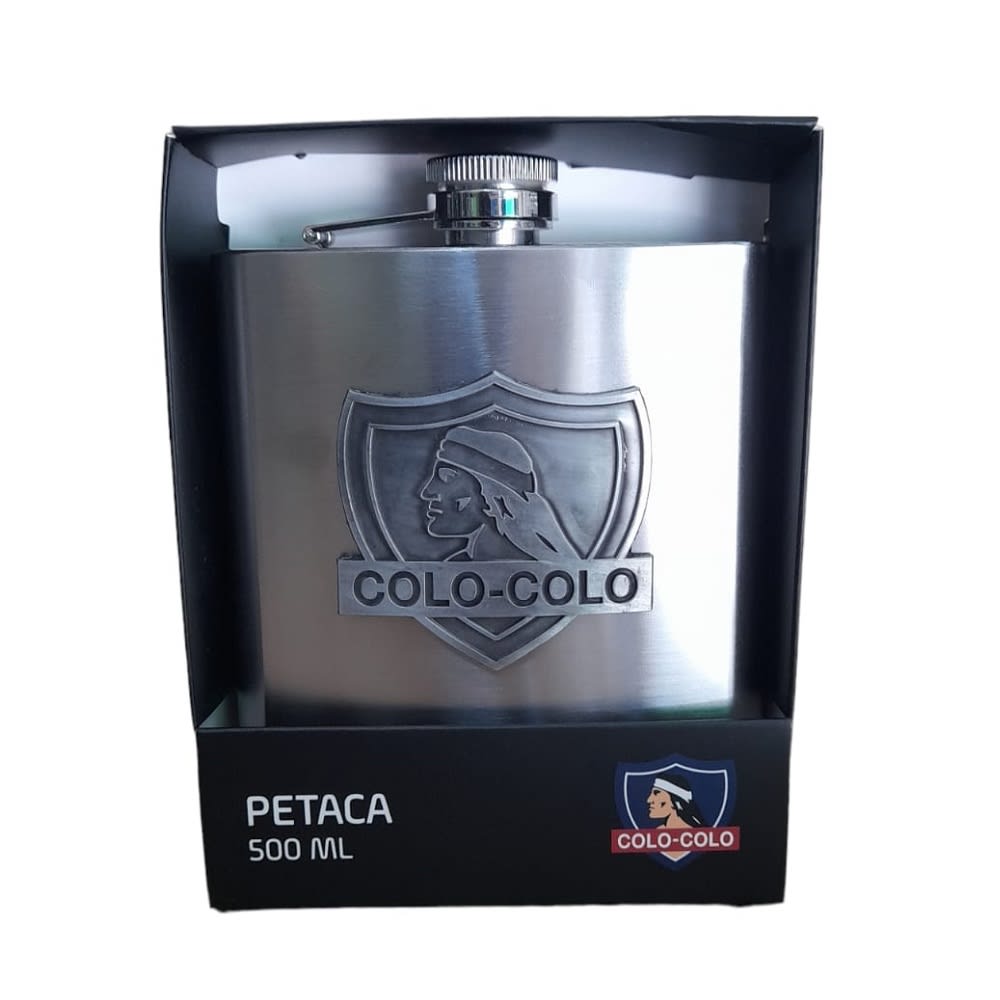 Petaca Metalica logo Colo Colo 450ml - Start Game Tienda de figuras ...